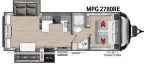 2022 MPG 2600RB - Ultra-Lite Travel Trailer - Rear Bath - by Cruiser RV